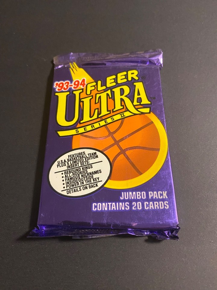(1) 93-94 Fleer Ultra NBA Basketball Series 2 Sealed Pack (1) pack lot ...