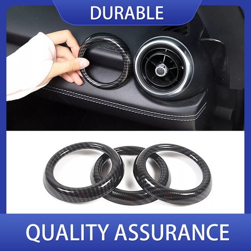 3PCS For Mazda MX-5 Miata 2016-23 Matte Black Interior Air vent Trim ...