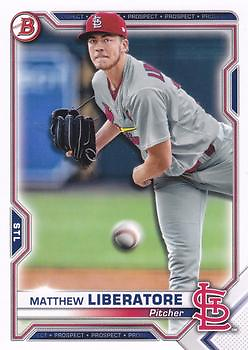 2021 Bowman Prospects #BP29 Matthew Liberatore St. Louis Cardinals MLB ...