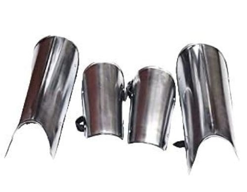 Medieval Pair of steel Gladiator Greaves Leg & Arm Guard Armor Set ...