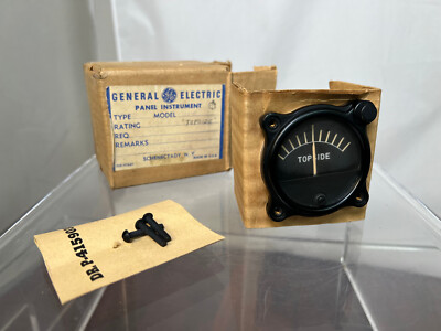 Vintage General Electric GE USA NAVY TOPSIDE Instrument Panel Gauge ...
