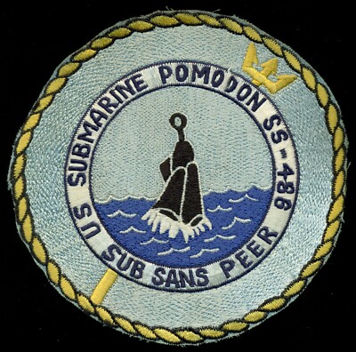 USN USS Pomodon SS-486 Sub Sans Peer Patch Q-1 | eBay