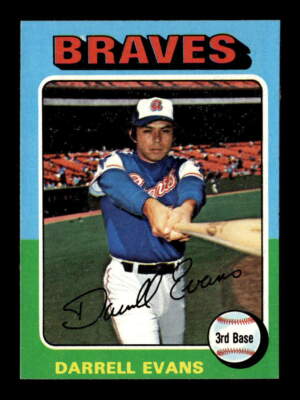 1975 Topps #475 Darrell Evans Atlanta Braves VG-EX+ Baseball Card *F66 ...