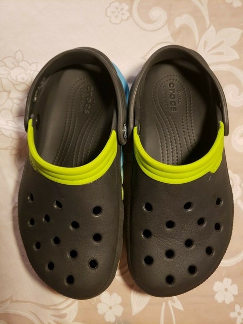 Crocs Unisex Dual Comfort Blue/Green/Yellow Men's 4 Women's 6 | eBay