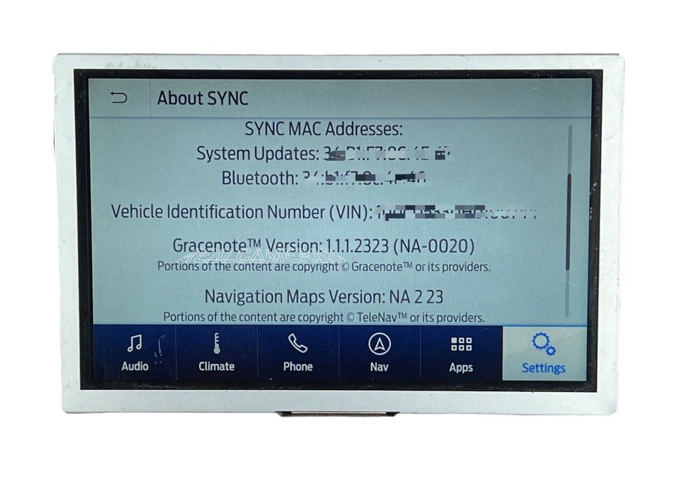 Ford 2016-2019 APIM SYNC 3 Ver 3.4 & Latest Navigation Maps CarPlay OEM ...
