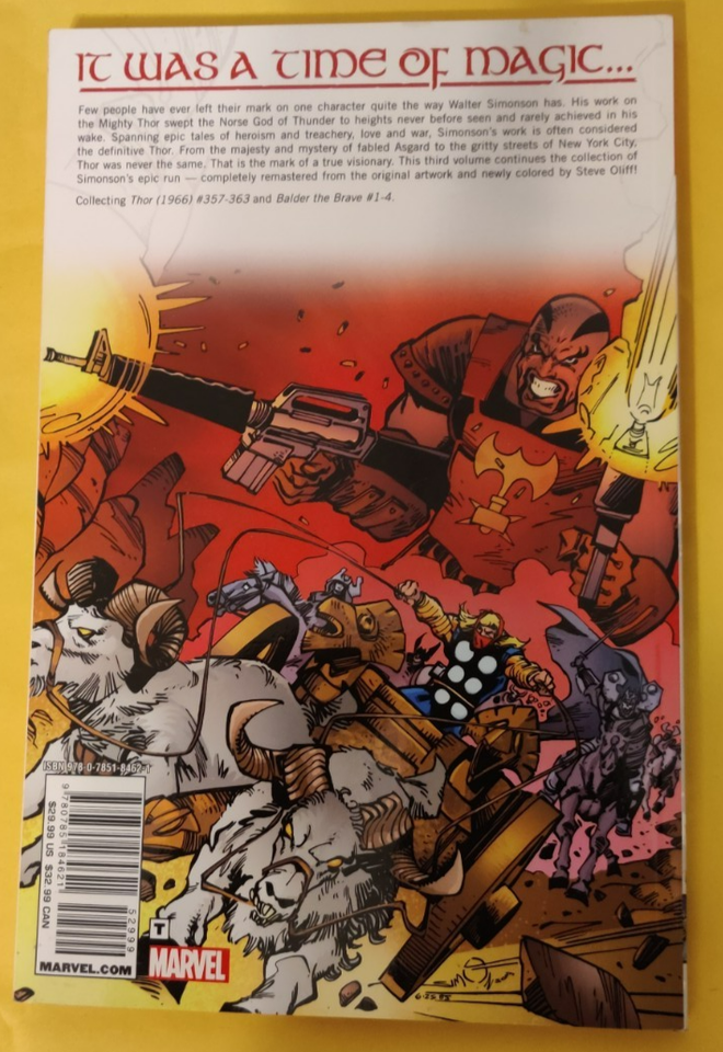 THE MIGHTY THOR BY WALTER SIMONSON Vol 3 Marvel TPB | eBay