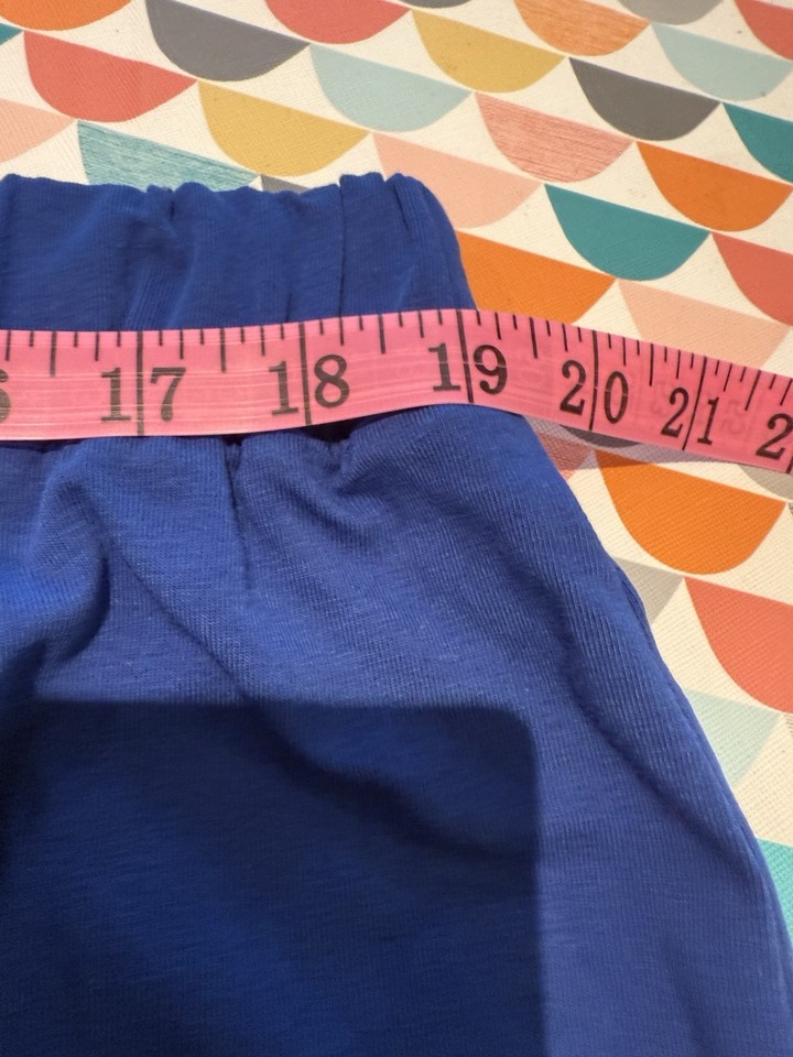 Ladies Blue Elastic Waisted Shorts Size 20/22/24 | eBay UK