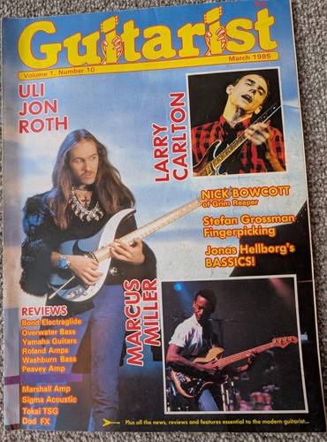Guitarist Magazine Volume 1 No 10 Uli Roth Larry Carlton Marcus Miller ...