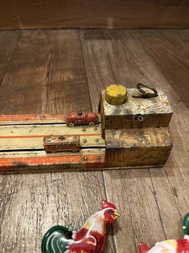 Vintage Wind Up Lincoln Tunnel Magic Train Circus Lipton Teas Horse ...