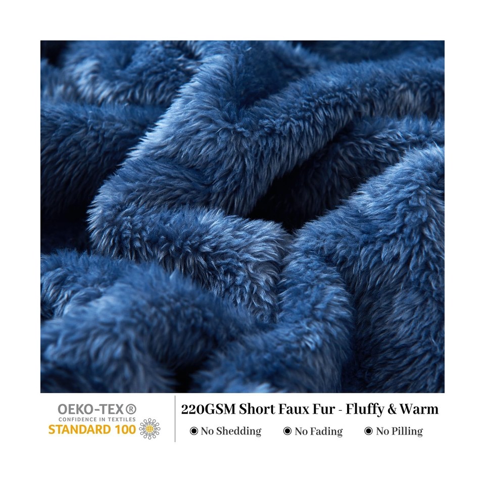 YIYEA Faux Fur Sheets, Luxury Ultra Soft Fleece Bed Sheets Set, Flu ...