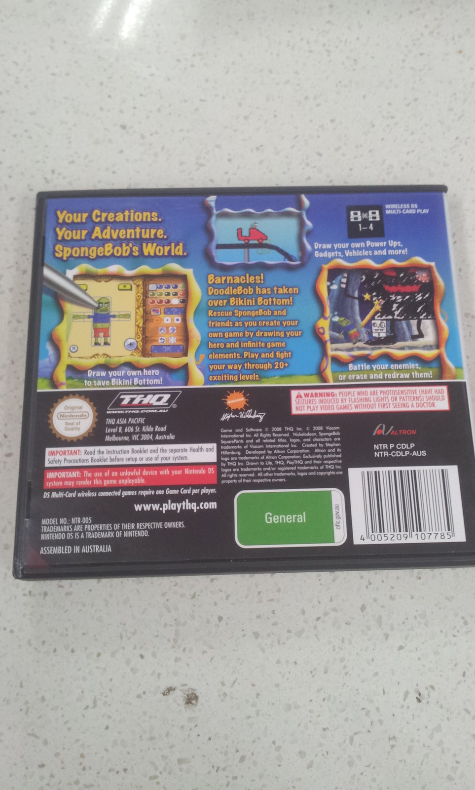 Drawn+to+Life%3A+SpongeBob+-+SquarePants+Edition+%28DS%2C+2008%29 for ...