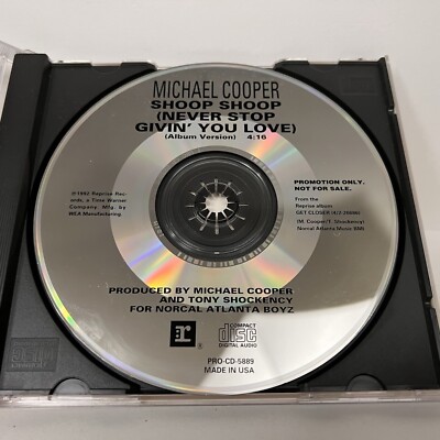 Michael Cooper Shoop Shoop (Never Stop Givin’ Your Love) DJ Promo CD ...