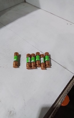 *LOT OF 6* Bussmann FRN-R-10 250V Cartridge Fuse Fusetron Time Delay ...