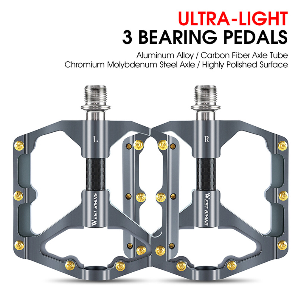 Ultralight Alloy Pedals 3 Bearings Bike Pedals AntiSlip D6S5 | eBay