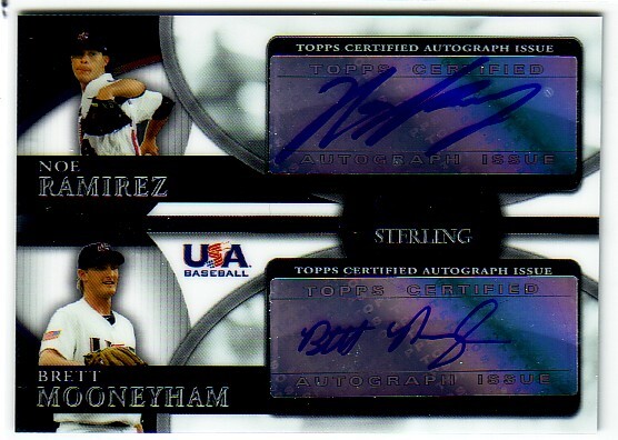 2010 Bowman Sterling USA Baseball Dual AUTO #BSDA20 Noe Ramirez/Brett ...