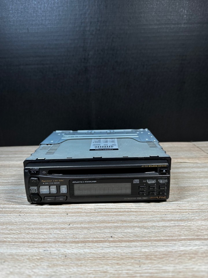 ALPINE OLD SCHOOL CDA-7837 VINTAGE CAR AUDIO STEREO CD IN DASH UNIT ...