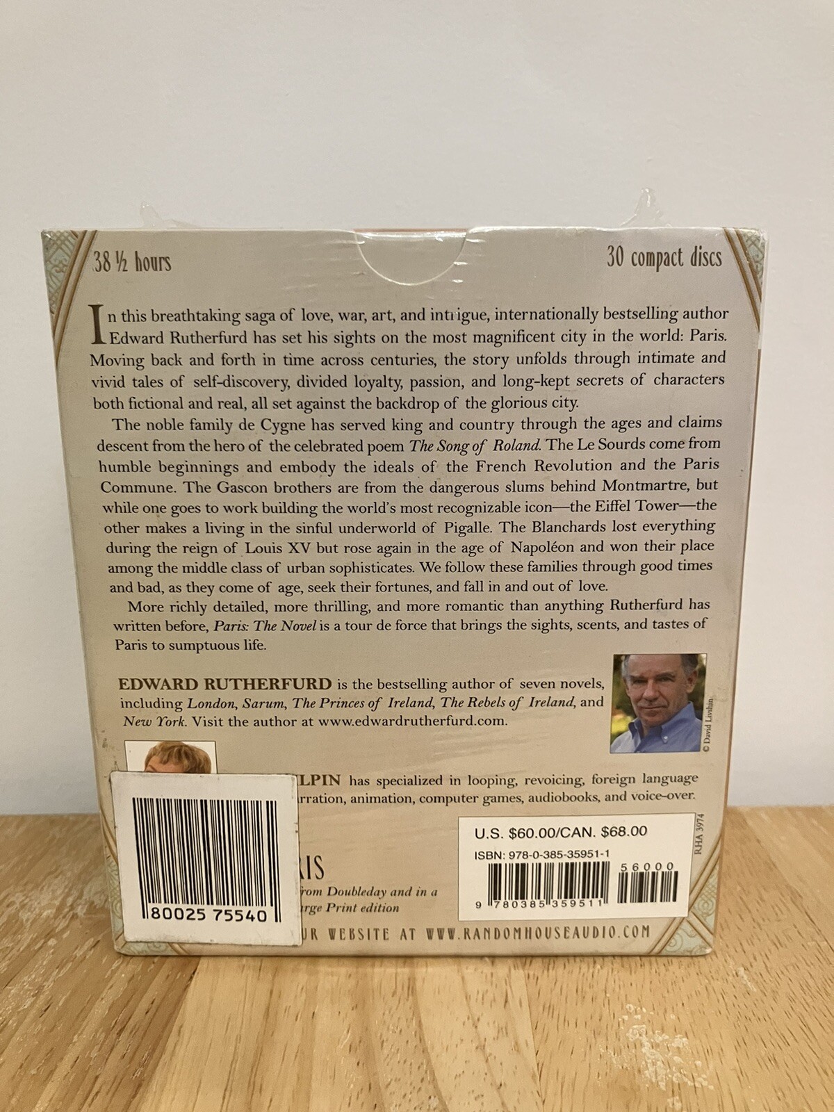 Paris by Edward Rutherford (2013, Compact Disc, Unabridged edition) for ...