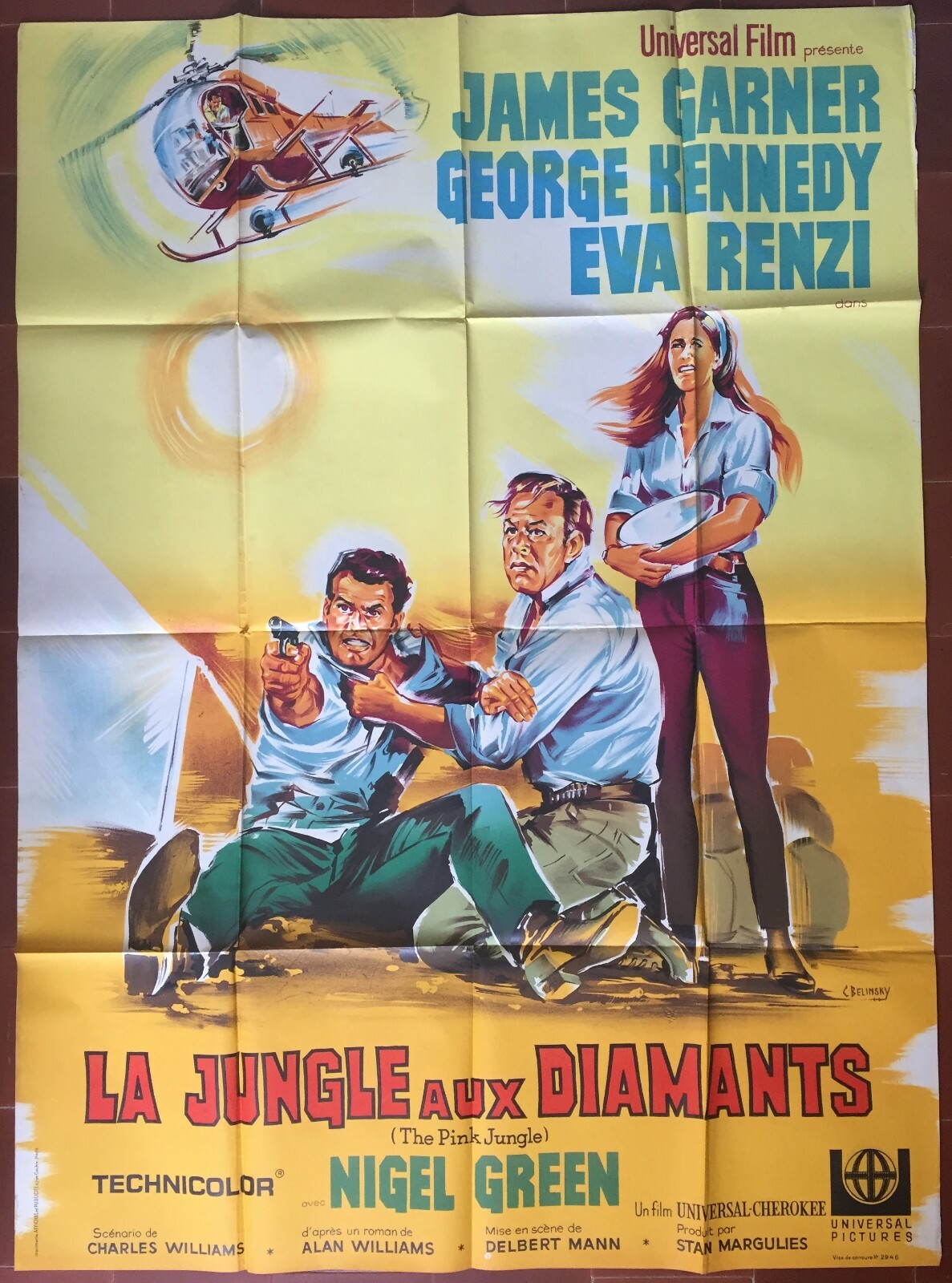 Pink Jungle The Jungle With Diamonds James Garner Eva Renzi 120X160Cm ...