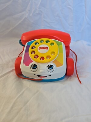 Fisher Price Pull Toy Chatter Telephone Phone With Rotary Dial And ...
