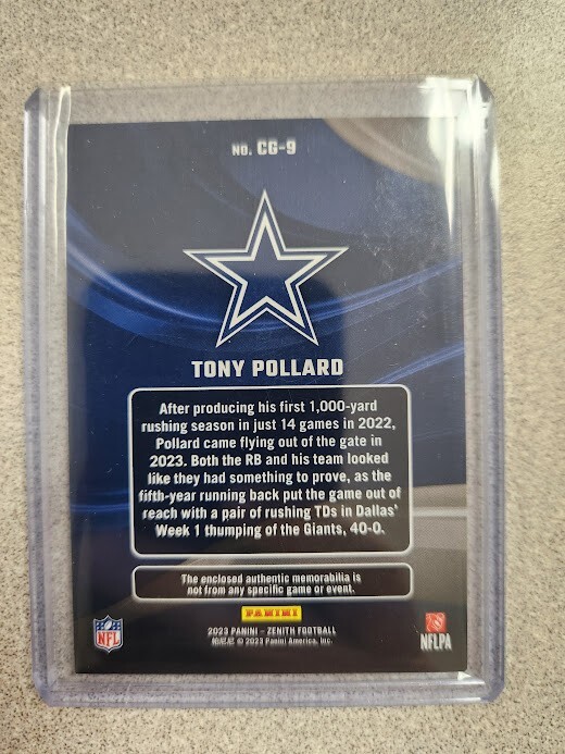 2023 Panini Zenith - Color Guard #CG-9 Tony Pollard (MEM) | eBay