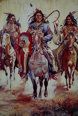 PAT McALLISTER CALLED TO COUNCIL NATIVE AMERICAN ART PRINT L.E. 23/250 ...