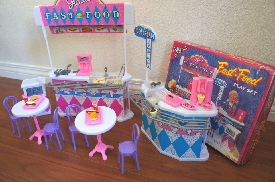 NEW Gloria DOLLHOUSE FURNITURE Fast Food Ice-Cream Stand Cashier ...