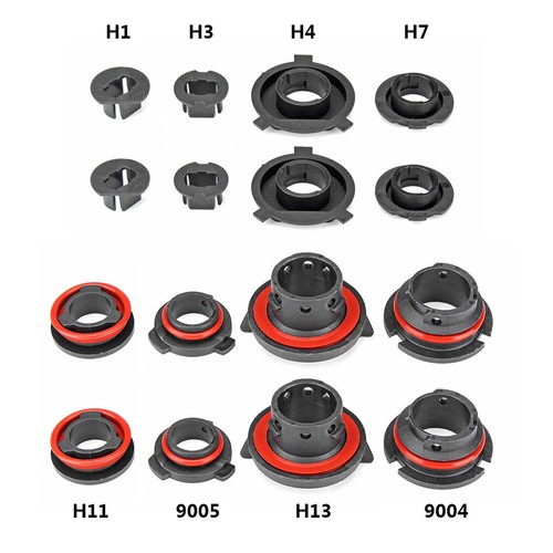 2x LED Bulb Headlight Base Adapter Socket Retainer 9004/9005/H13/H11/H7 ...