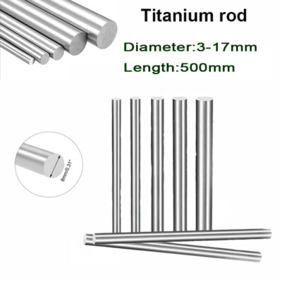 1pcs Round Titanium Ti Bar Metal Rod Diameter 3mm-17mm Diameter Length ...