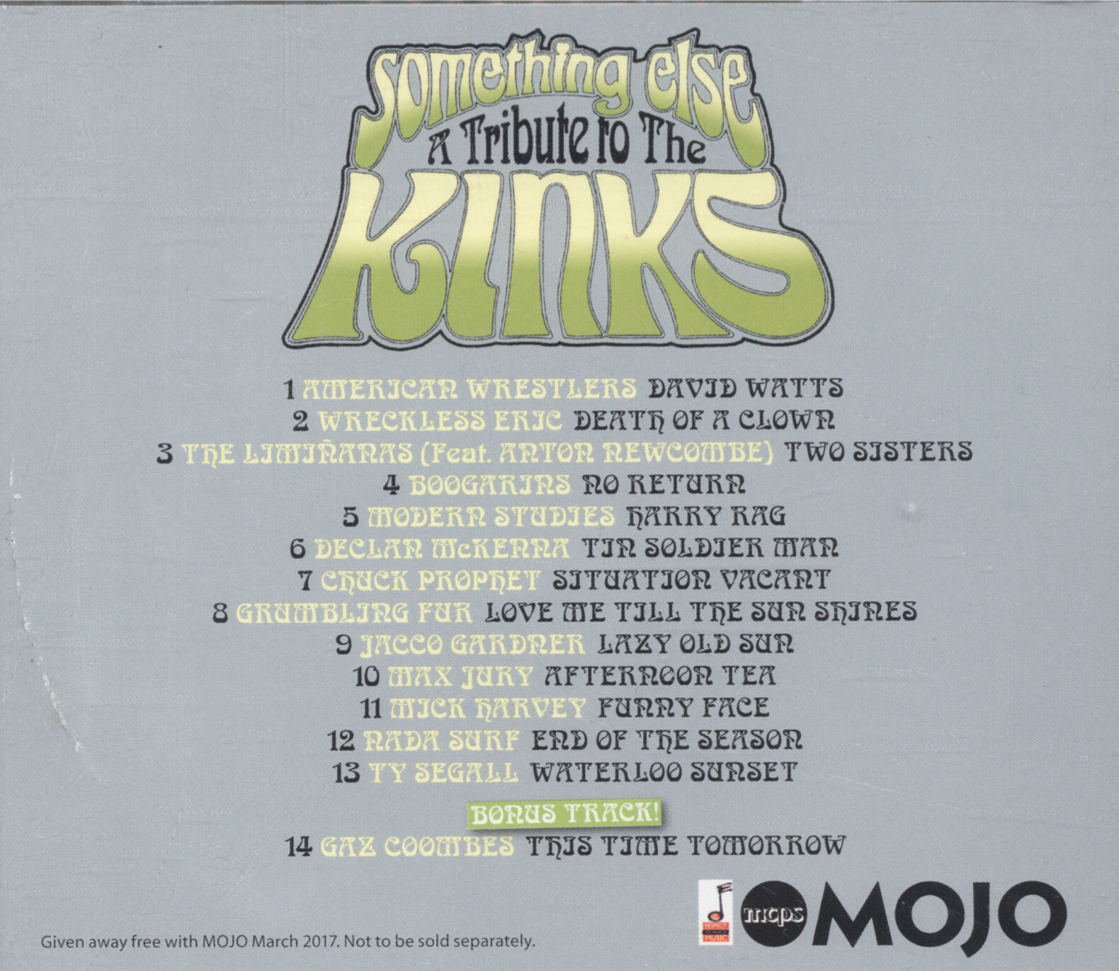 Mojo" Presents - Something Else: A Tribute To The Kinks CD | eBay Australia