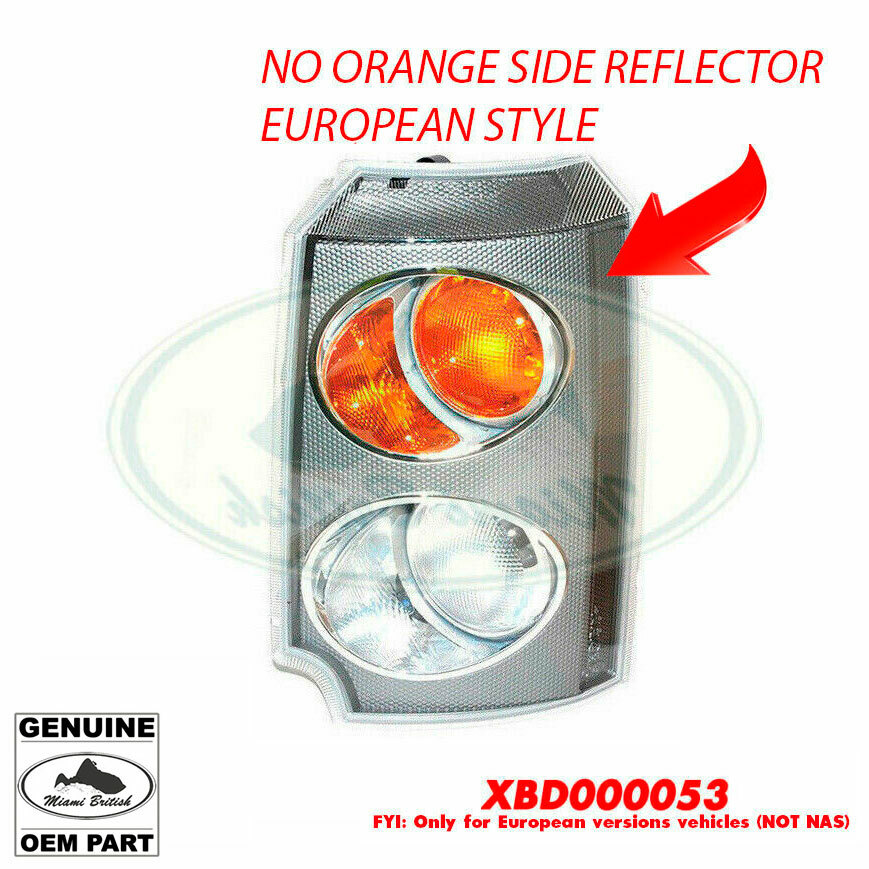 LAND ROVER FRONT PARKING SIDE LAMP TURN LIGHT LH LEFT RANGE XBD000053 ...