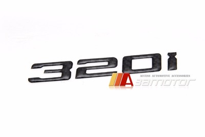 Rear Trunk Emblem Badge Carbon Fiber Letters 320i fits BMW E30 E36 E46 ...