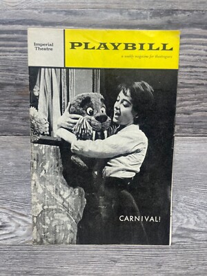 CARNIVAL, PLAYBILL, AUGUST 1961, IMPERIAL THEATRE | eBay