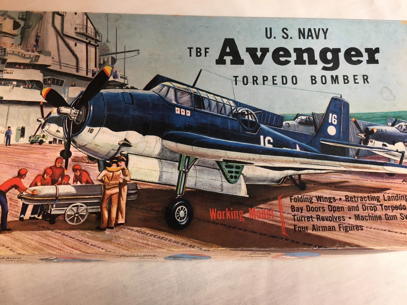 Vintage 1958 Monogram US Navy TBF Avenger Torpedo Bomber Model Kit | eBay