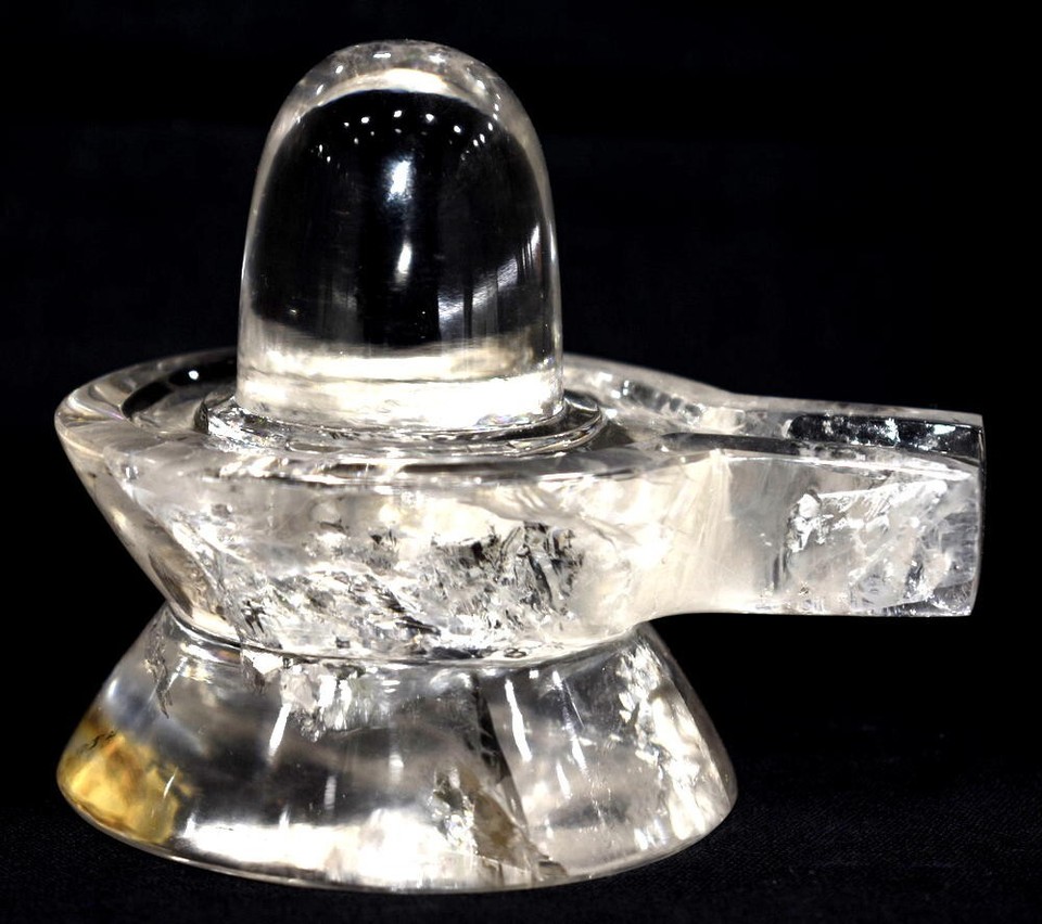 Sphatik Shivling / Natural Quartz Crystal Shivalingam - 501 gms - Lab ...