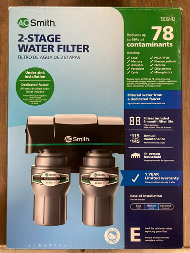 A. O. Smith AO-US-200 2-Stage Water Filter - Black for sale online | eBay