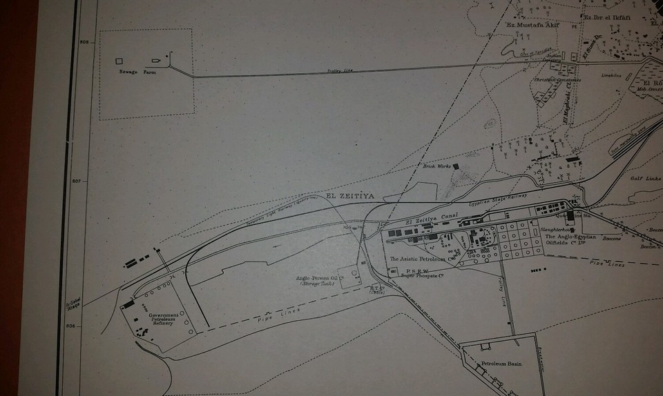 1942 US Army Map Suez and Port Taufiq 1:15,000 AMS P971 | eBay