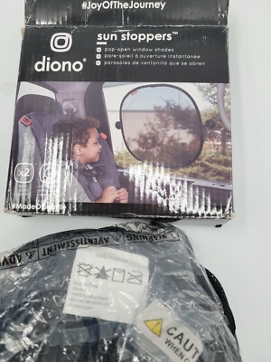 Diono Sun Stoppers Car Window Shades2pk Car Sunshade for Side Window | eBay