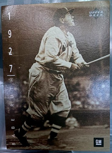 BABE RUTH~**RARE** 1994 Upper Deck Yankees 1927 BASEBALL Card #8 | eBay
