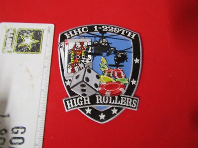 MILITARY PATCH SEW ON HHC 1-229TH HIGH ROLLERS | eBay