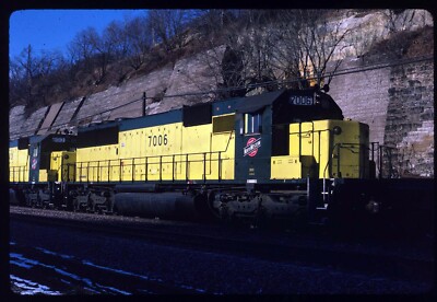 Original Rail Slide - CNW Chicago & North Western 7006 St Paul MN 12-20-1986 | eBay