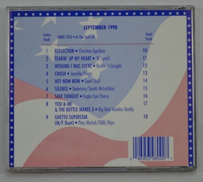 Pop Hits Today CD+G Karaoke September 1998 Multiplex Audio Music CD | eBay