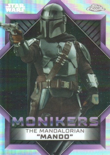 2023 Topps Chrome Star Wars Trading Card Monikers #M6 The Mandalorian ...