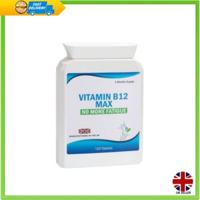 Vitamin B12 Max 1000mcg Tablets Reduce Tiredness And Fatigue | eBay UK