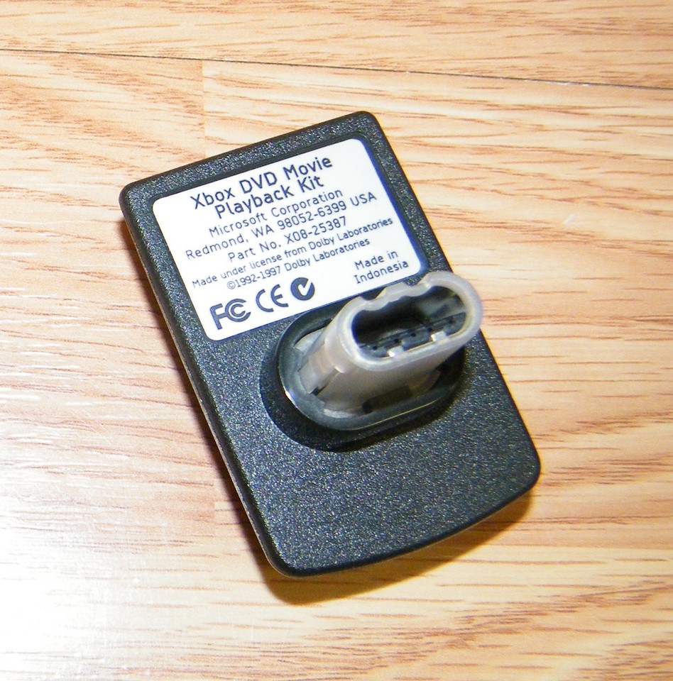 Xbox Original DVD Movie Playback Kit Receiver Only For Xbox Remote ...