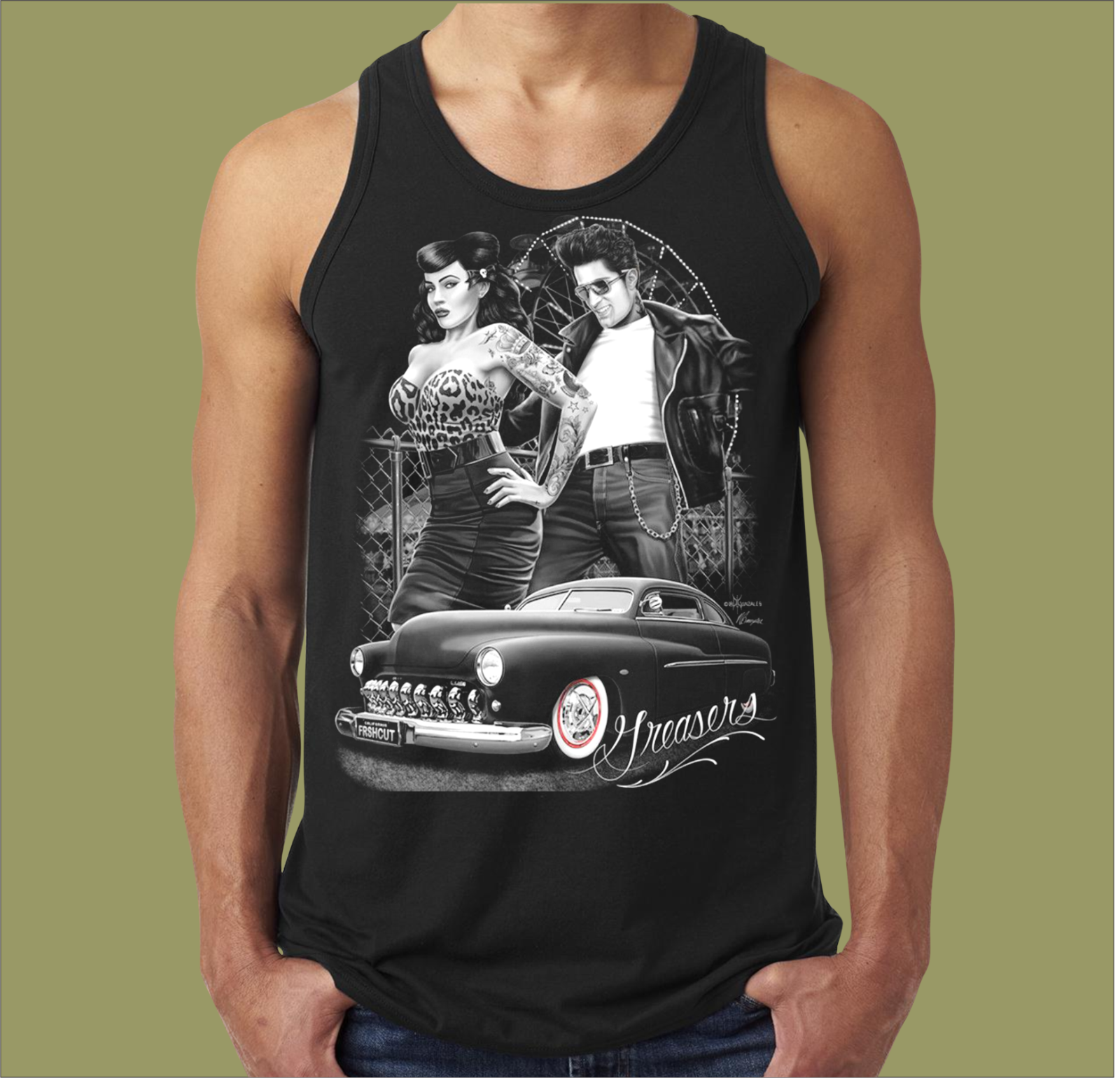 GREASERS ROCK N ROLL SINGLET / TANK TOP | eBay