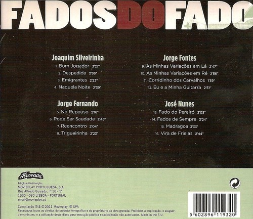 V/A Fados Do Fado: Vol. 11 2011 (CD) (UK IMPORT) | eBay