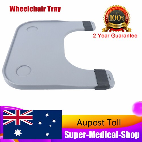 Wheelchair Tray Dining Table with 2 Cup Holders Disabled Eating Writing ...