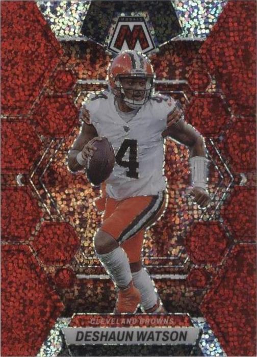 2023 Panini Mosaic - Deshaun Watson #48 Red Sparkle Prizm for sale ...