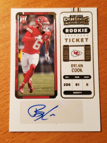 2022 Contenders Rookie Auto #177 Bryan Cook Cincinnati Chiefs | eBay