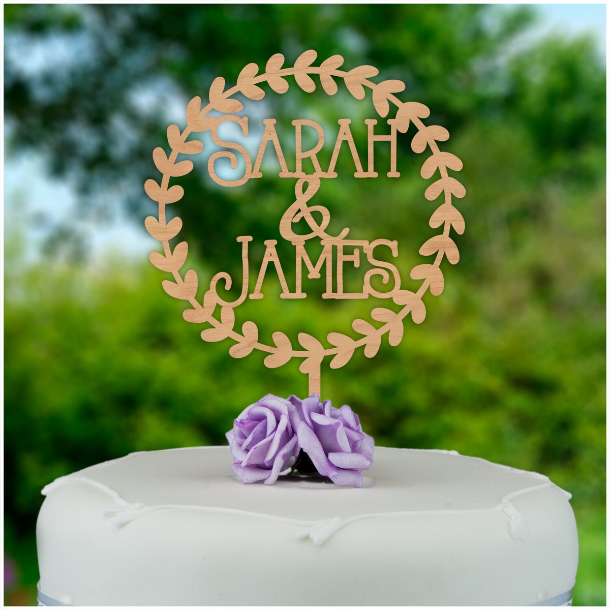 Rustic Wood Wedding Cake Topper Wedding Cake Topper, Wooden